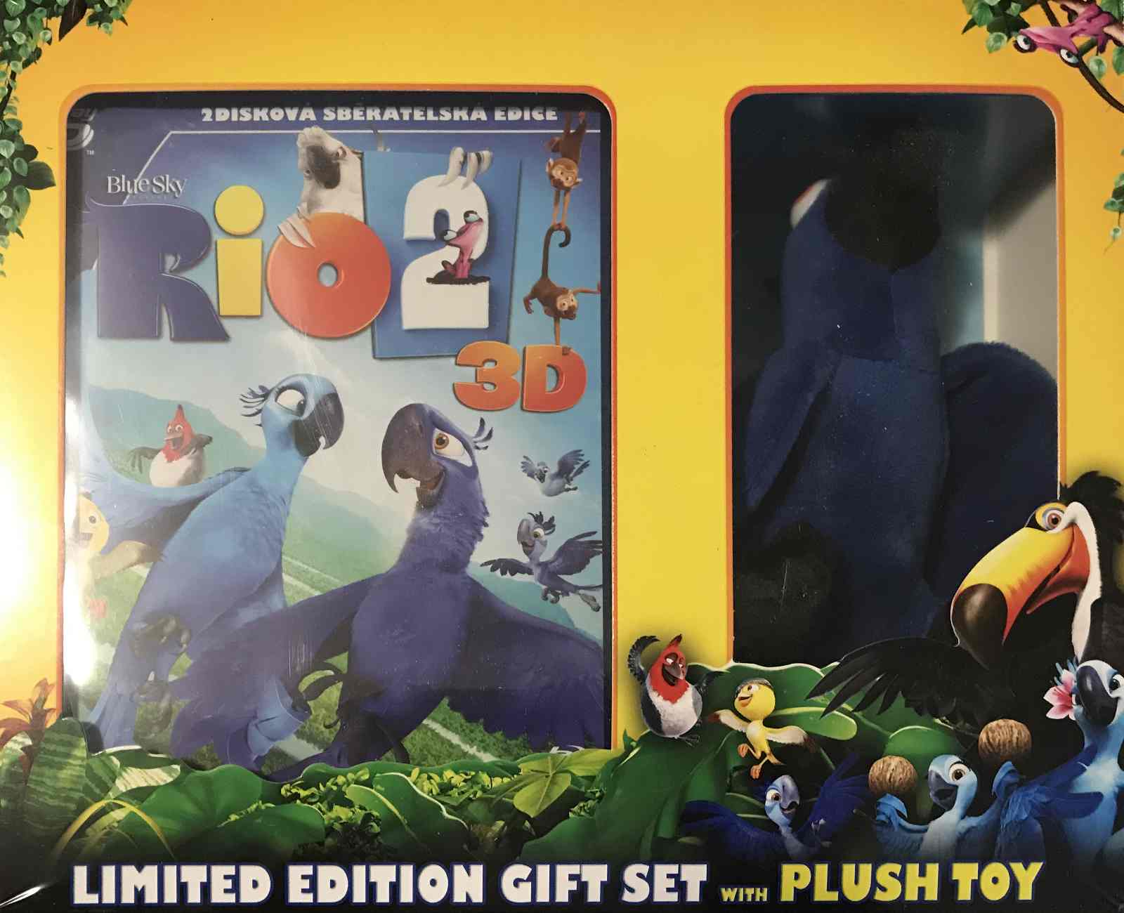 Rio 2 - Blu-ray 3D + 2D Limitovaná edice s plyšovou hračkou | ZónaZábavy.cz